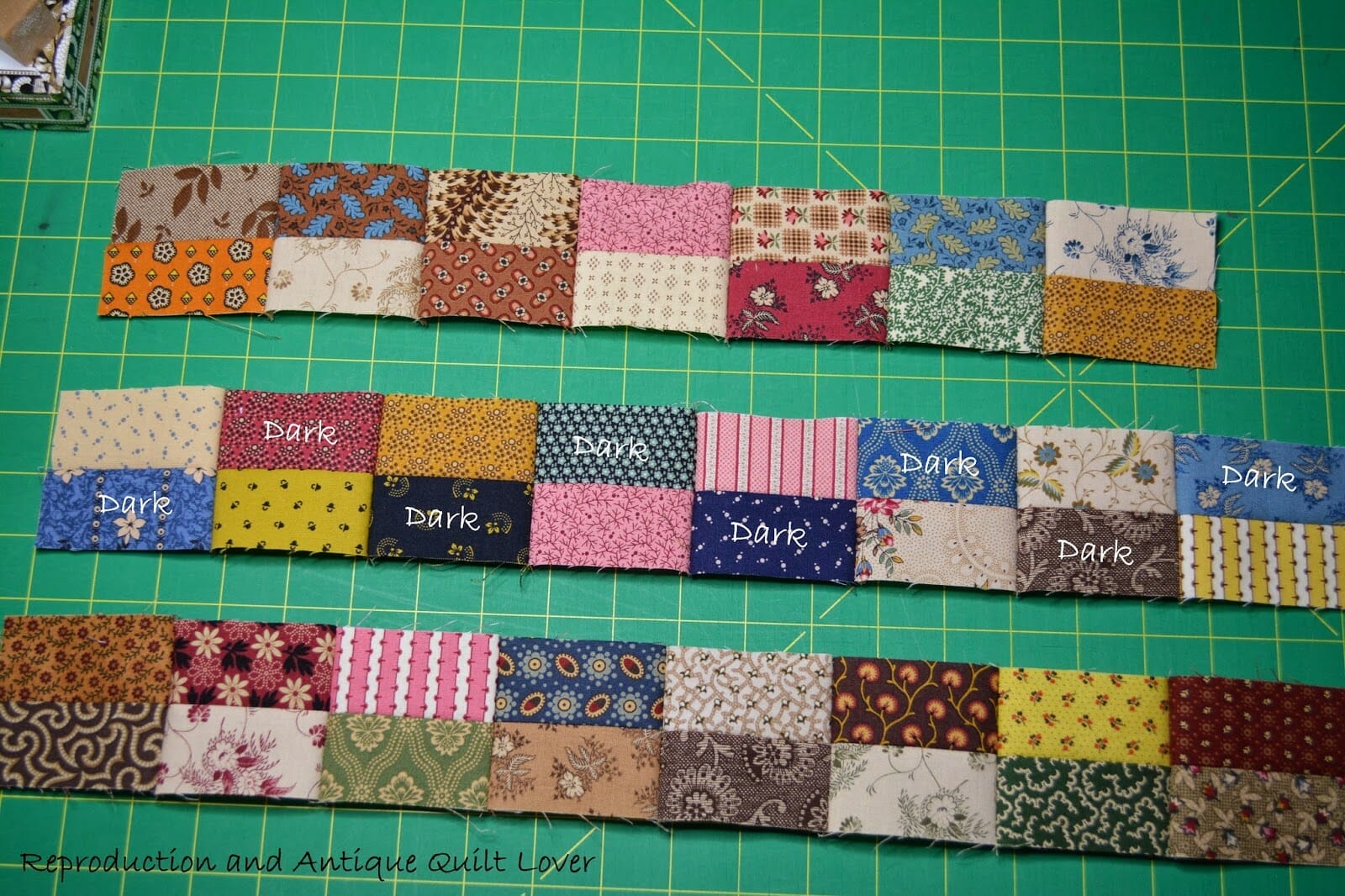 How to Make Scrappy Four Patch Quilt Blocks in Minutes
