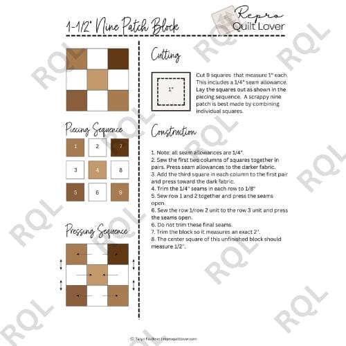 Master the Art of Making Tiny Nine Patch Quilt Blocks with These Simple Tips: A Tutorial