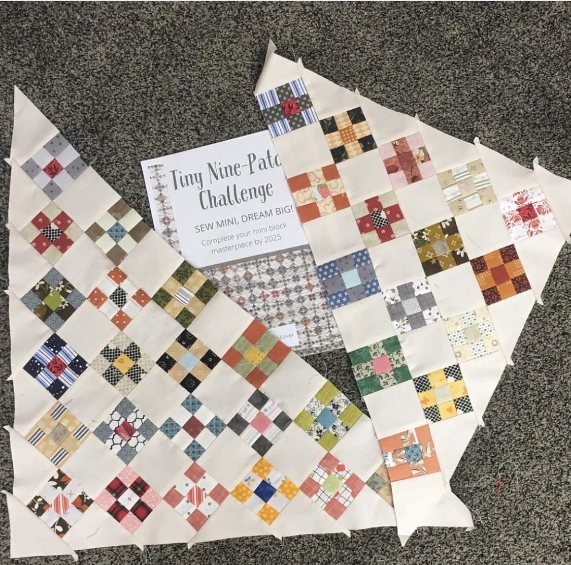 How to Piece a Quilt with the Blocks Set on Point